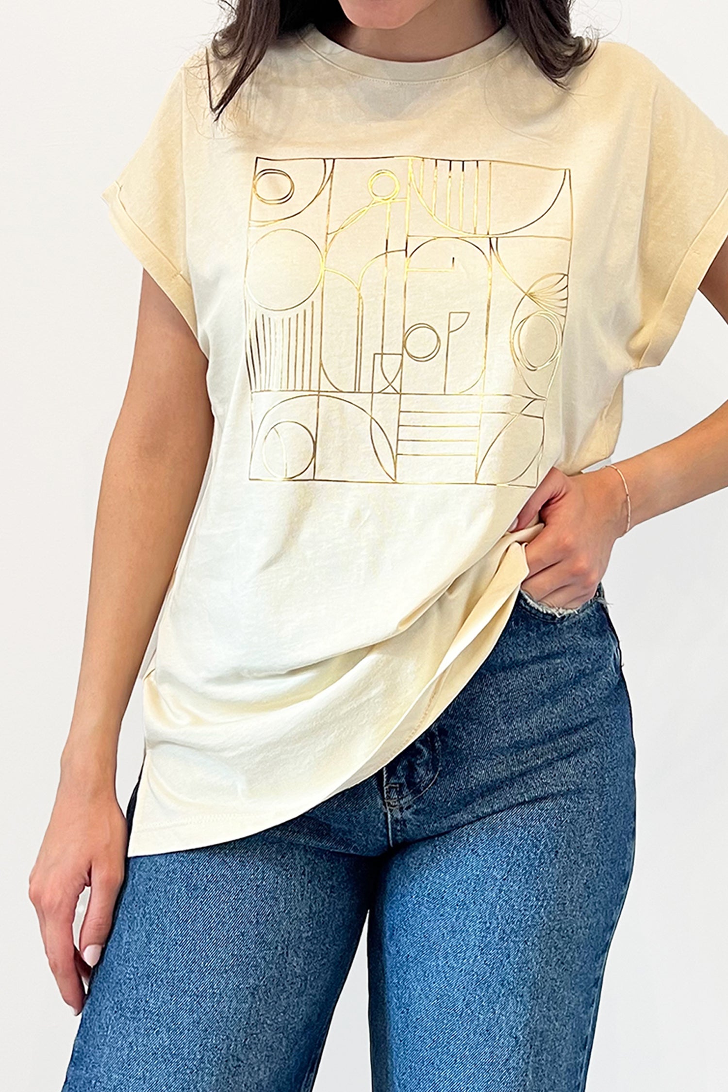 T-shirt With Front Print – SiMi