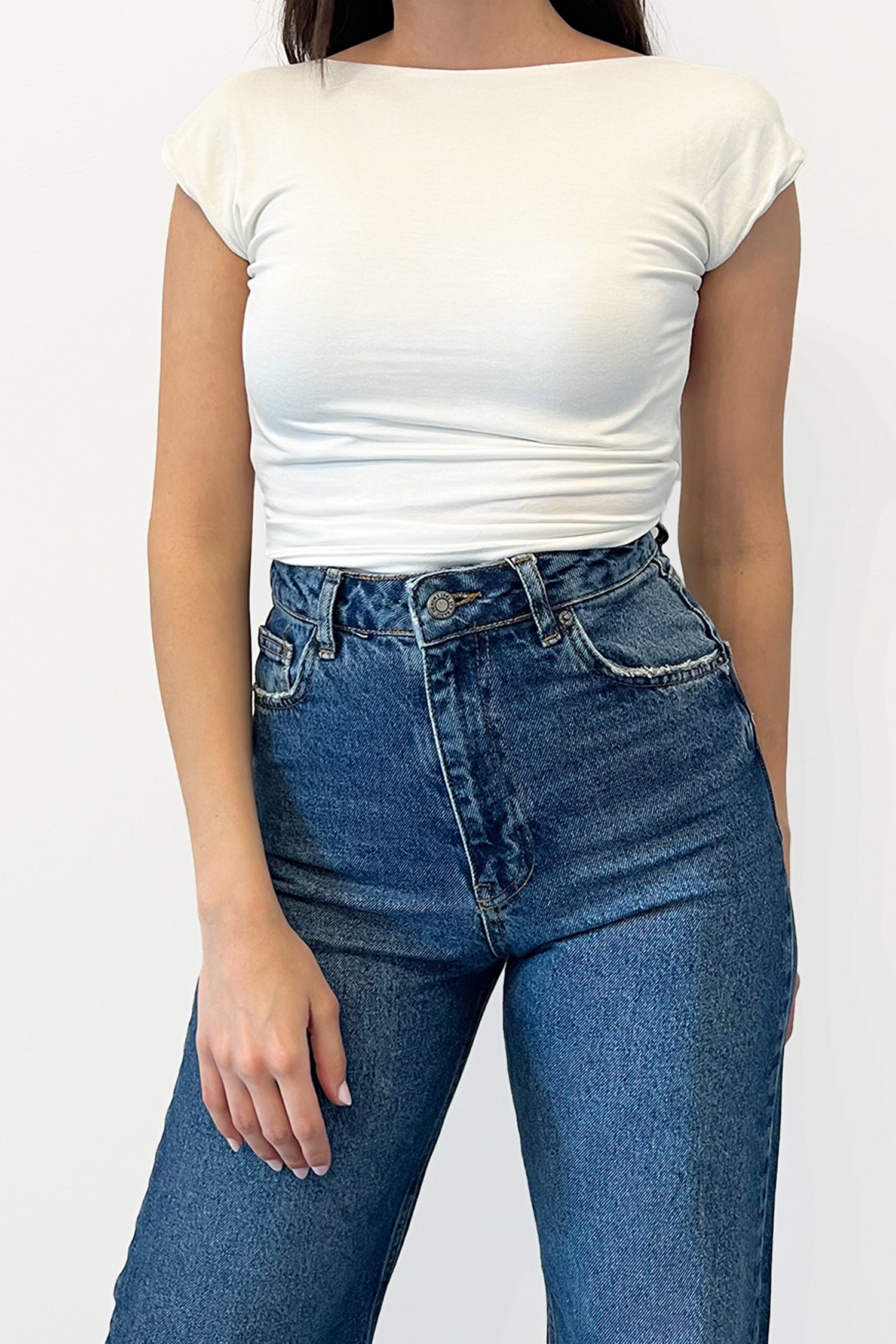Cotton Crop Top Open Back – SiMi